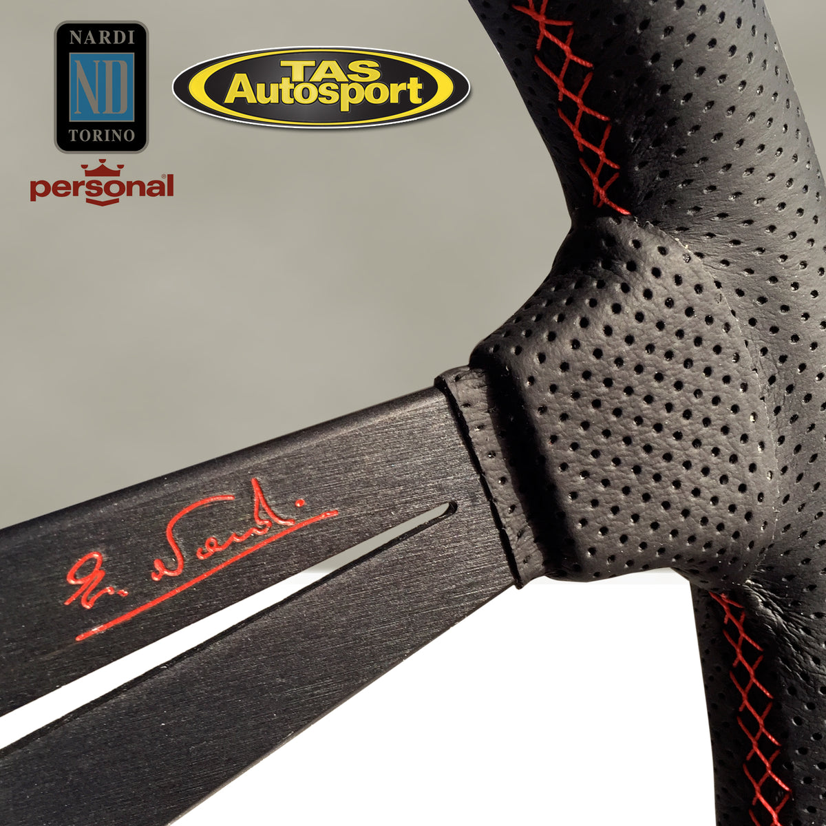Nardi Deep Corn Perforated Leather Red Stitching Red Signature 350mm S ...