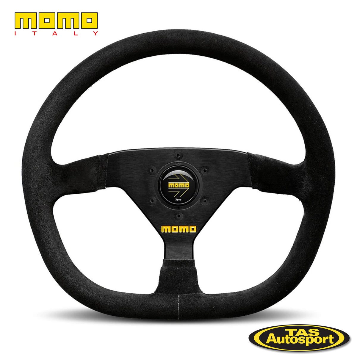 MOMO MOD 88 Flat Bottom Suede 320mm Steering Wheel – Tas Autosport