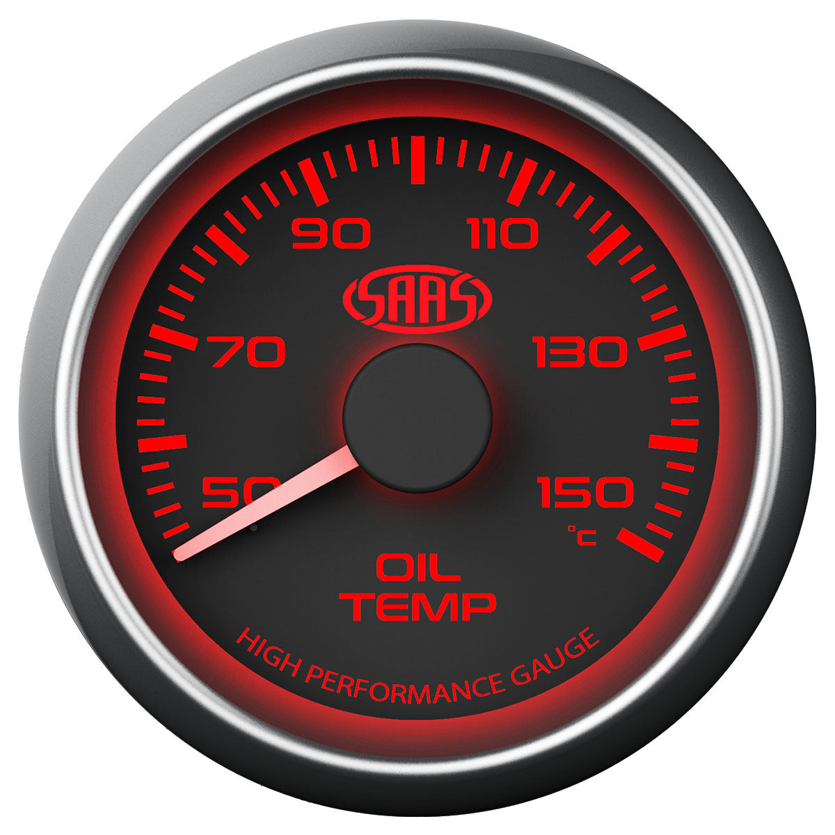 Oil Temp Gauge 50°-150° 52mm Black Muscle Series – Tas Autosport