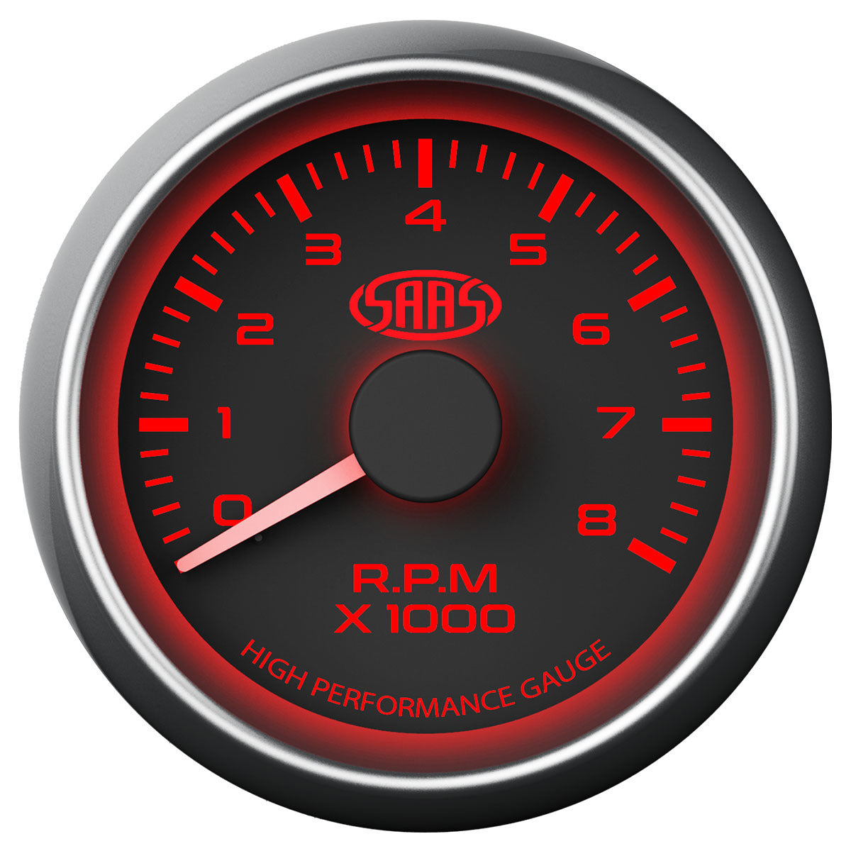 Tachometer 0-8K 52mm Black Muscle Series – Tas Autosport