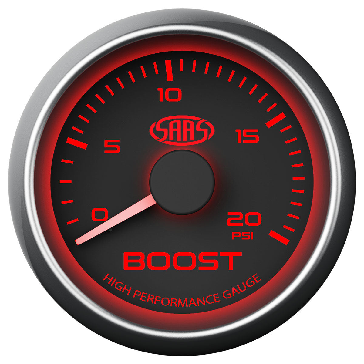 Boost Gauge Diesel 0-20 psi 52mm Black Muscle Series – Tas Autosport