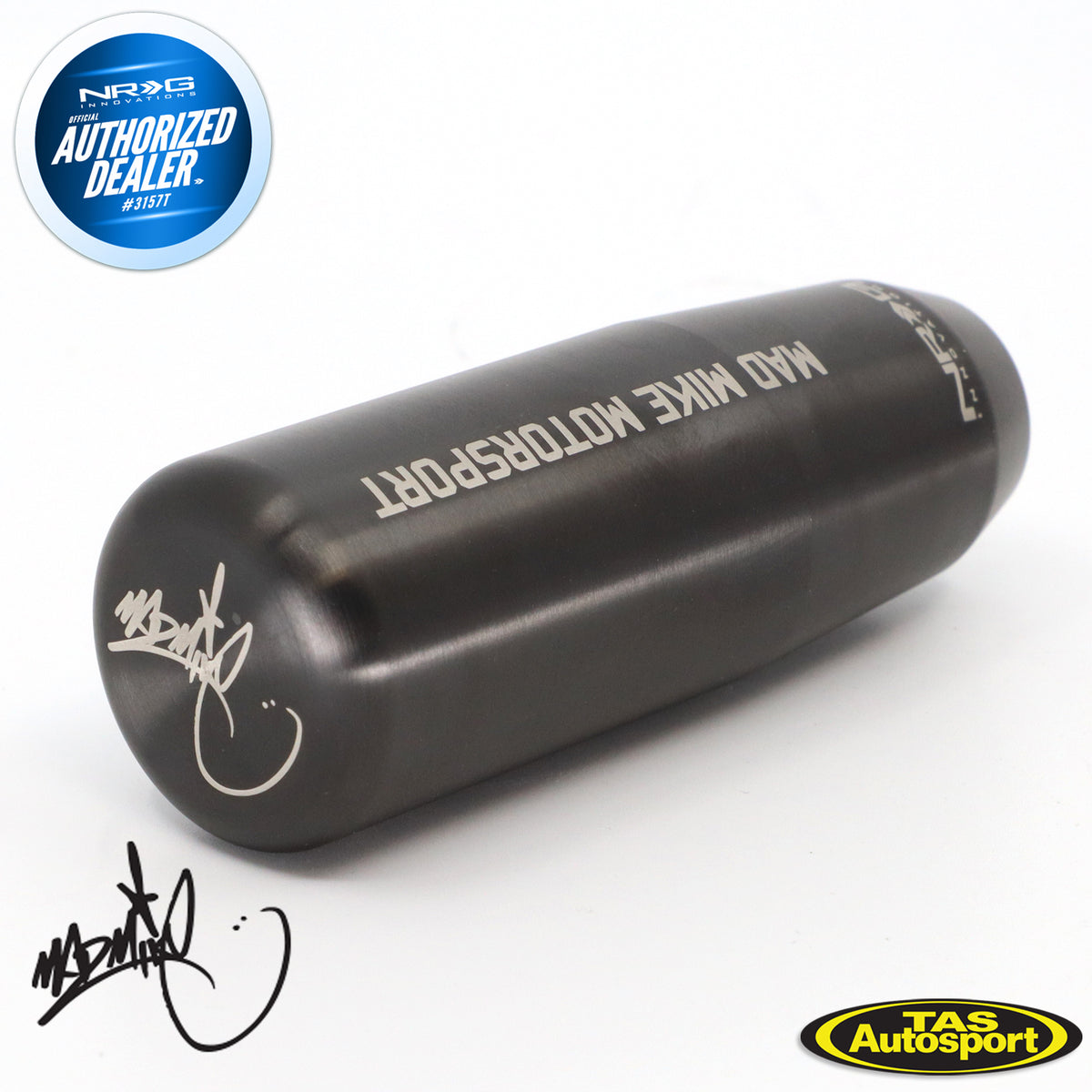 NRG Innovations SK-450BC-MMMad Mike Signature Black Chrome Shift Knob ...