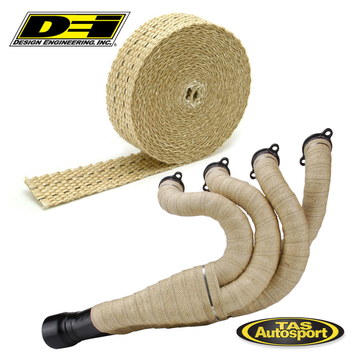 DEI Tan Glass Fiber Exhaust Wrap 1"x 15' – Tas Autosport